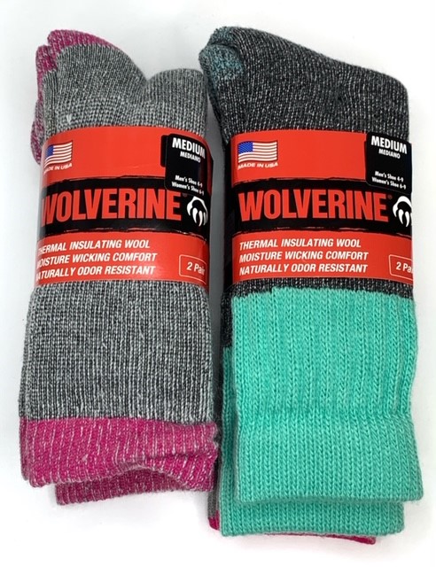#6-WV-633 'WOLVERINE' Women's Wool Blend Socks - $2.90 per pack (30 ...