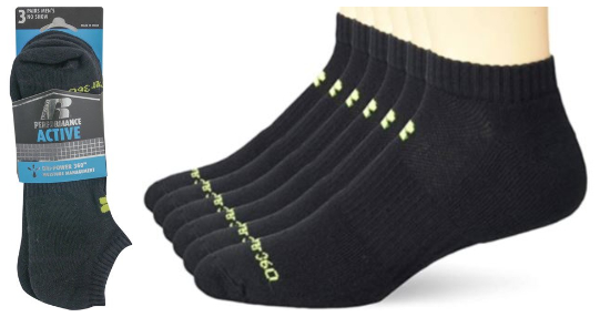 #9-RS-6852 'Russell' Performance Dri-Power 360 No Show Socks $2.50 per ...