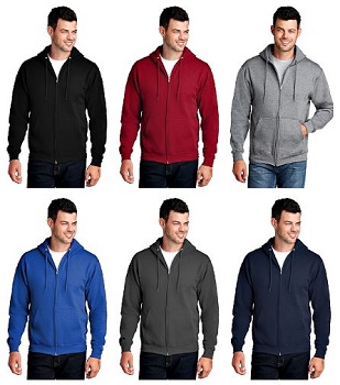 #7M-728-PC Adult Zipper Hoodie - $4.50 each (24 Pieces) - North Pines Inc.