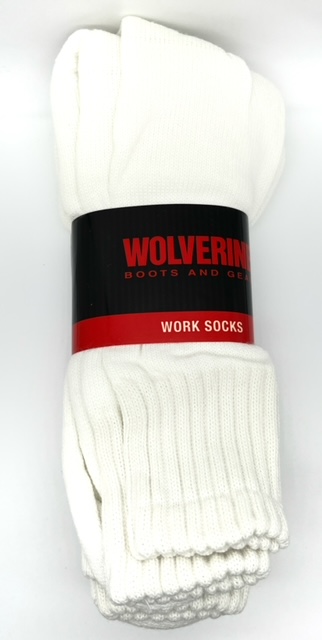#9-WV-5135 'Wolverine' Men's Wool Boot Socks $1.75 per 3 pair pack (18 ...